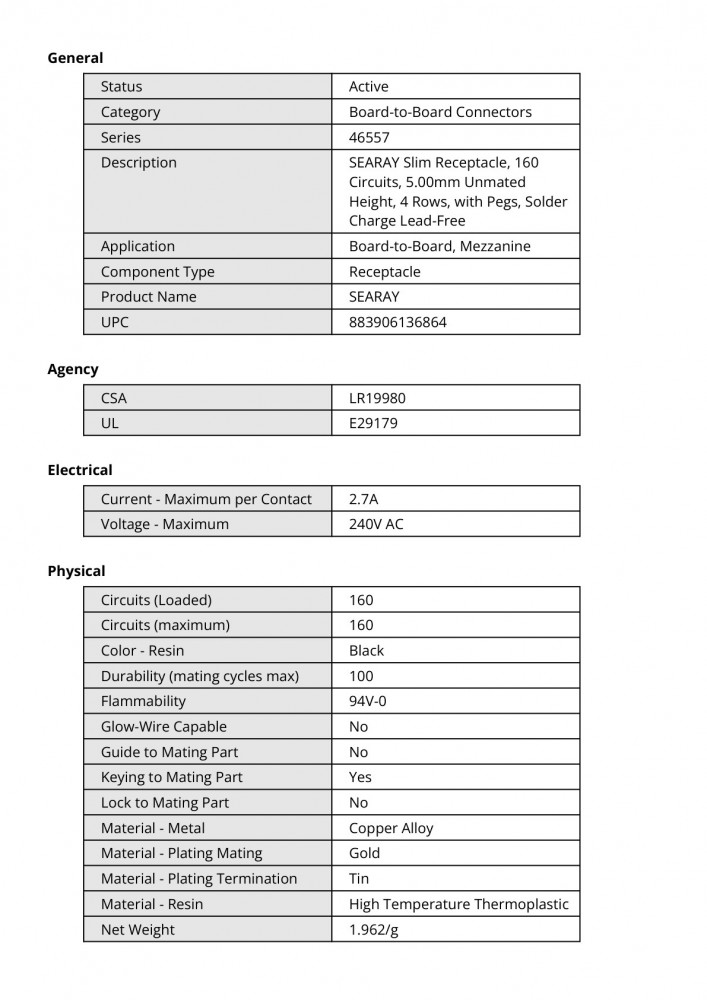 MOLEX 465574145 technical document image 2