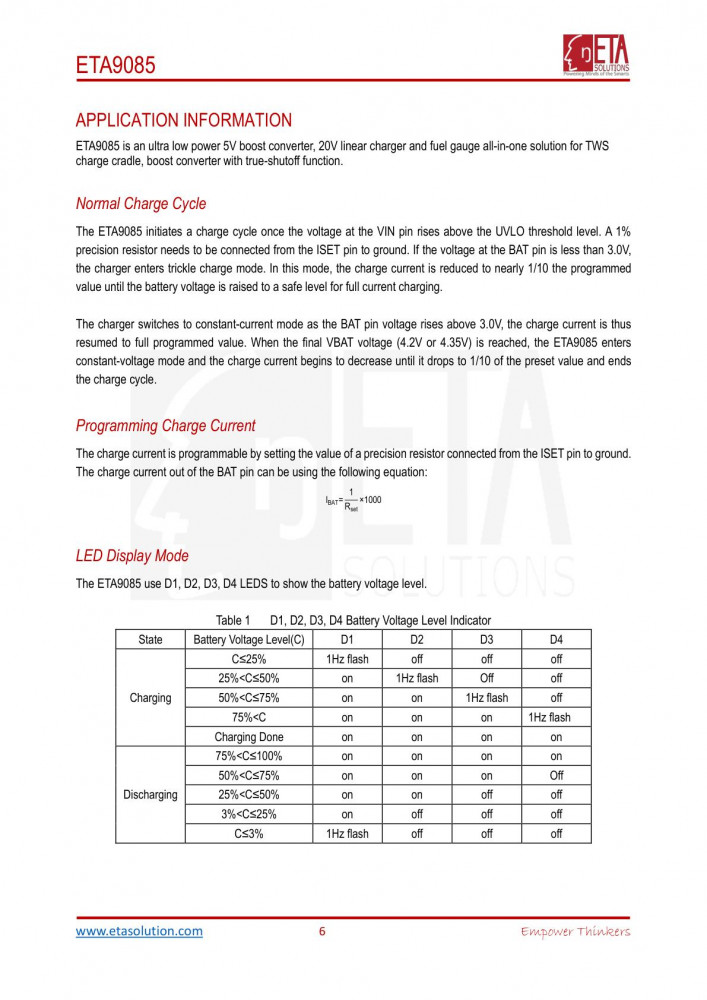 ETA9085E10 datasheet page 6