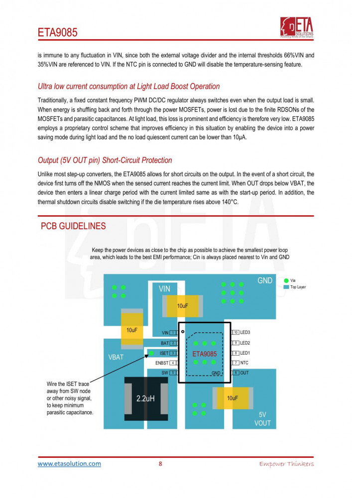 ETA9085E10 datasheet page 8