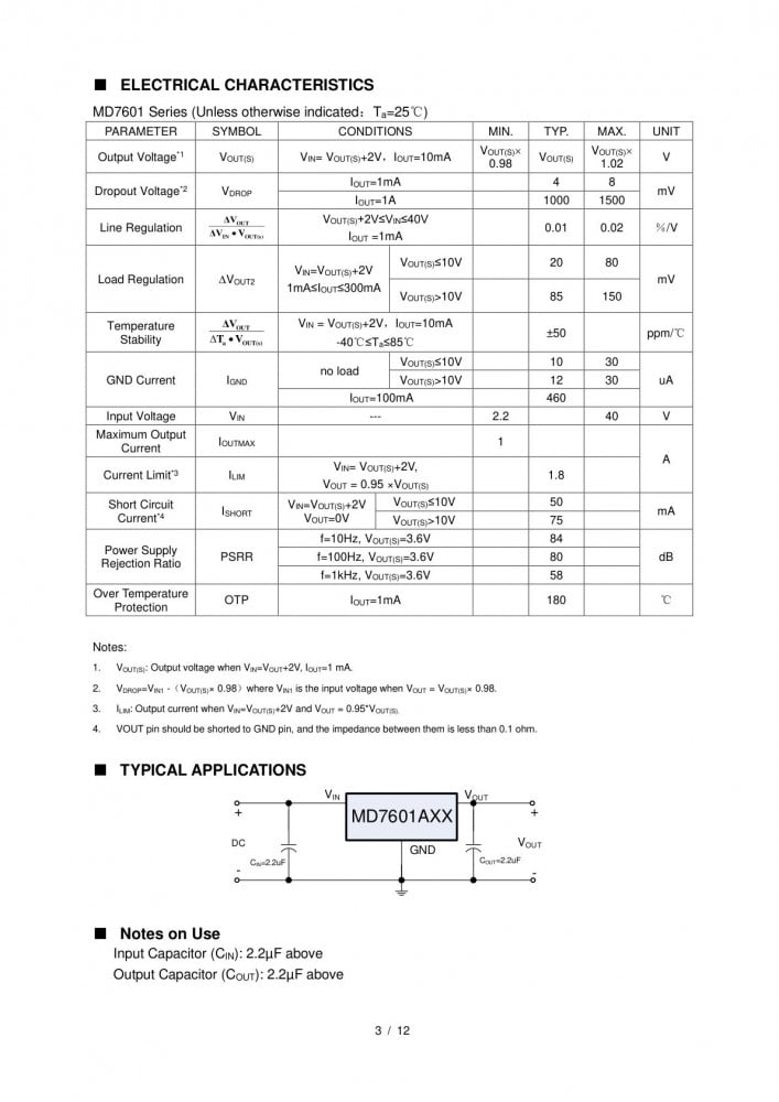 MD7601C30 datasheet page 3