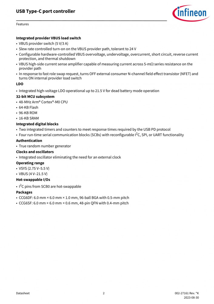 CYPD6128 technical document page 2