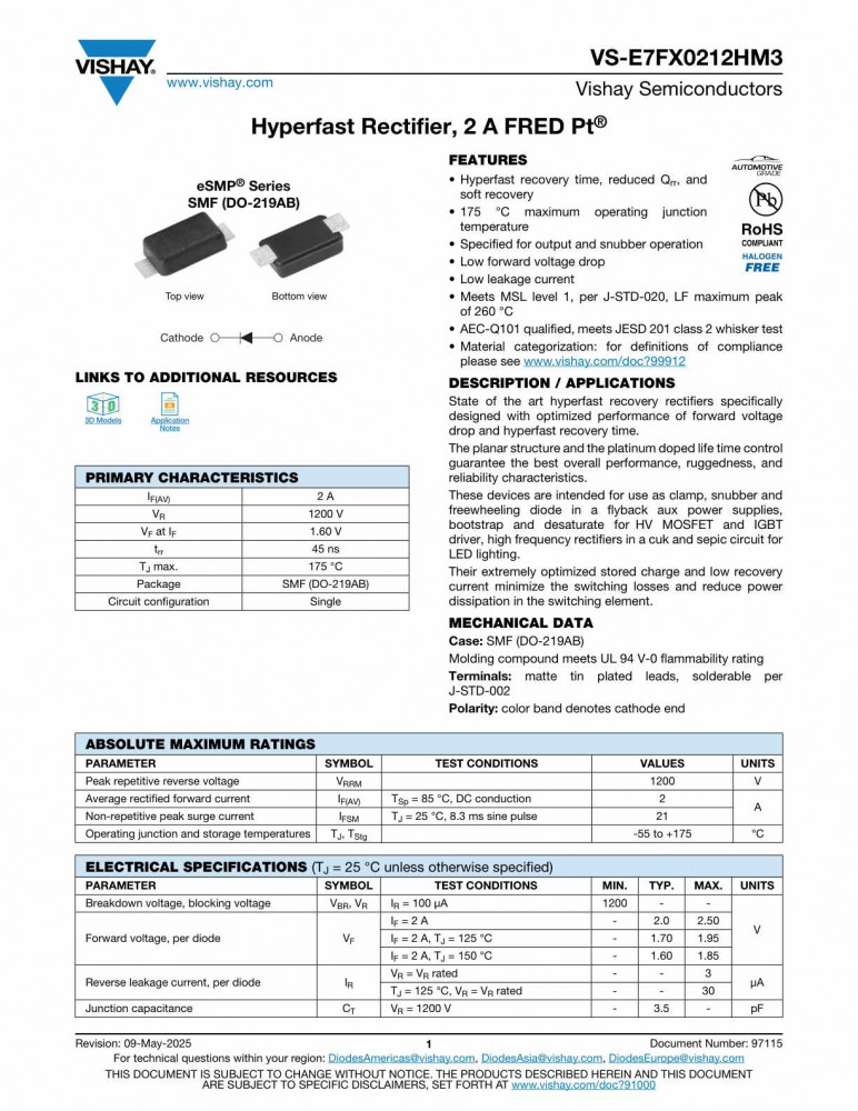 VS-E7FX0212HM3/I datasheet page 1