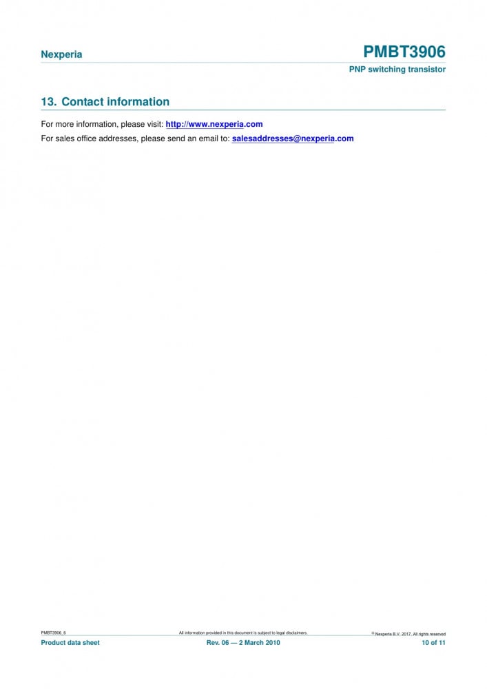 PMBT3906 datasheet page 10