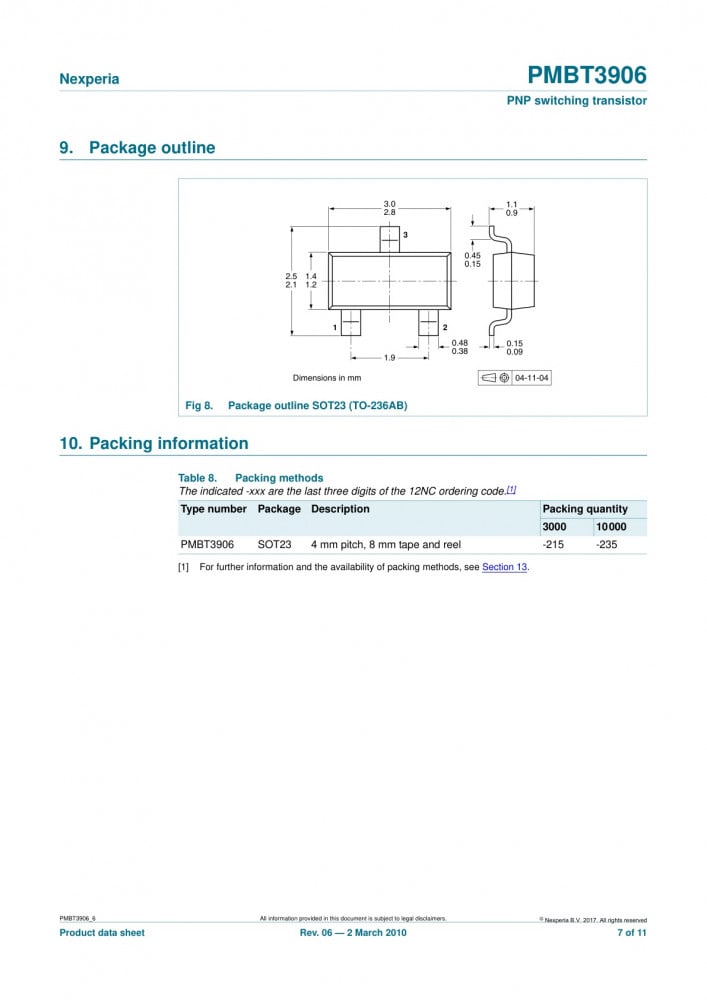 PMBT3906 datasheet page 7