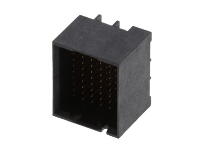 Impact 100 Ohm 3 Pair Vertical Backplane Header, Unguided, Dual Endwall,  6 Columns, 54 Circuits, Pin Length 4.50mm, Plated Through Hole Dimension 0.46mm, Lead-Free