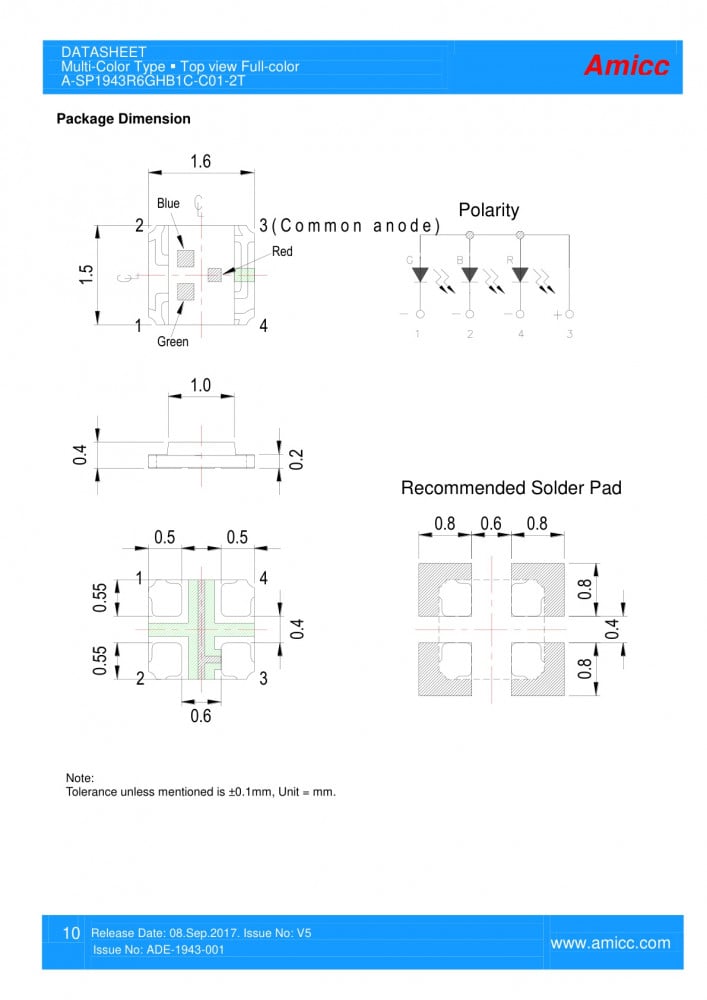 A-SP1943R6GHB1C-C01-2T datasheet page 10