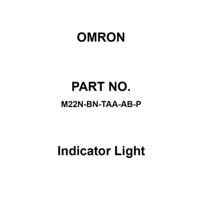 OMRON M22N-BN-TYA-YA-P Pilot & Indicator Light for sale