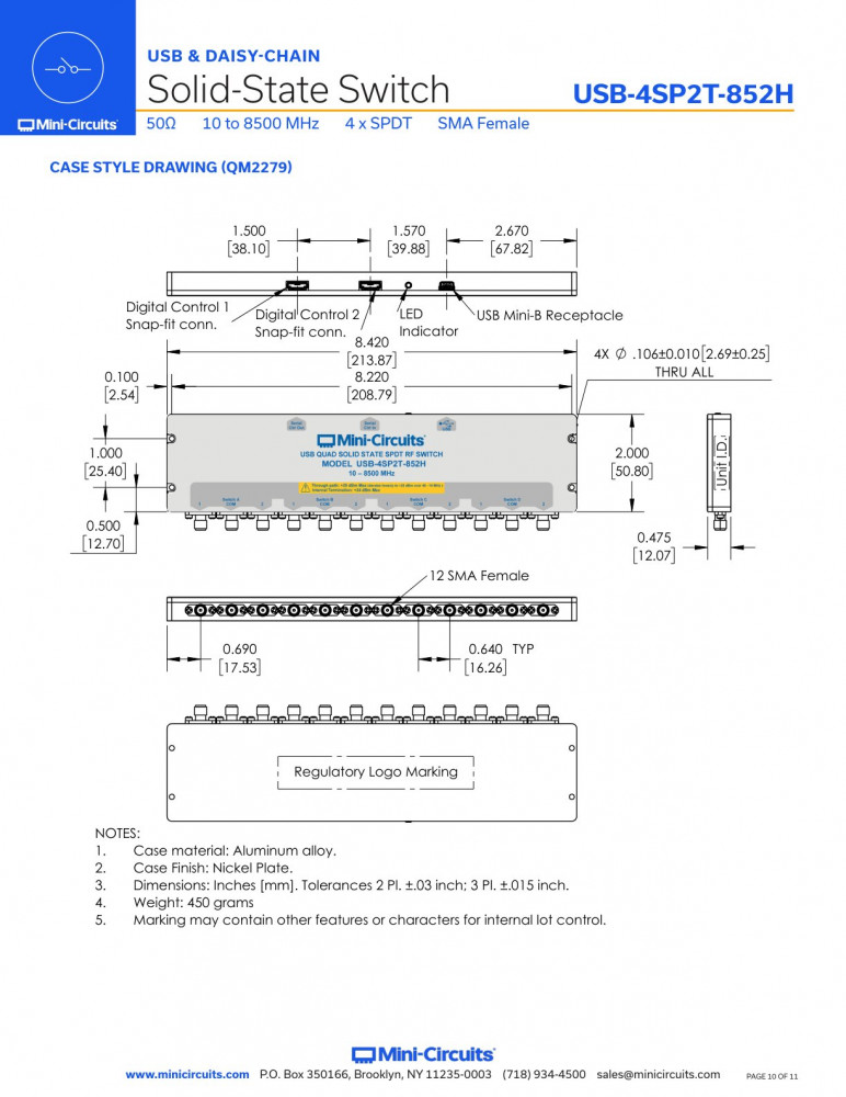USB-4SP2T-852H document page 10