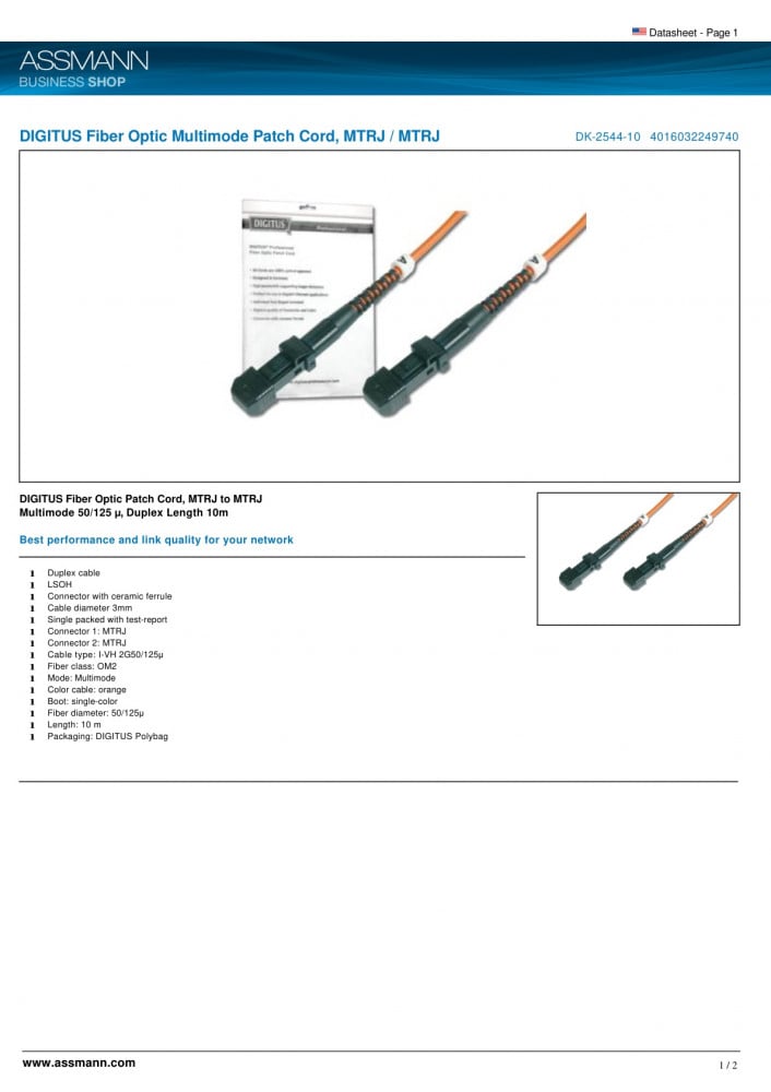 DK-2544-10 technical document page 1