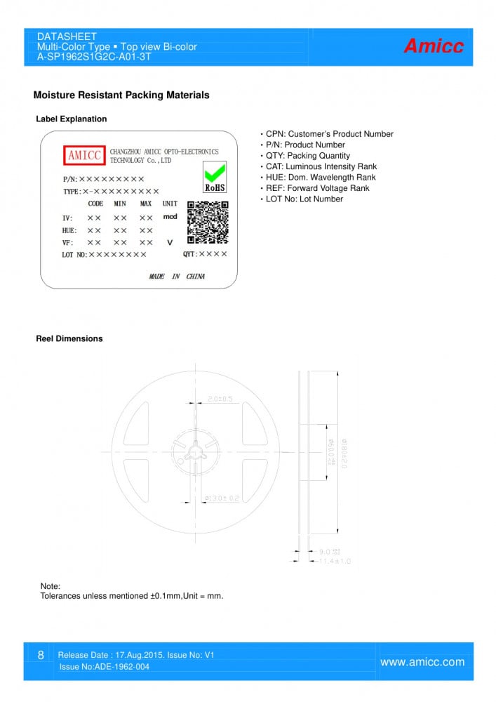 A-SP1962S1G2C-A01-3T approval sheet page 8