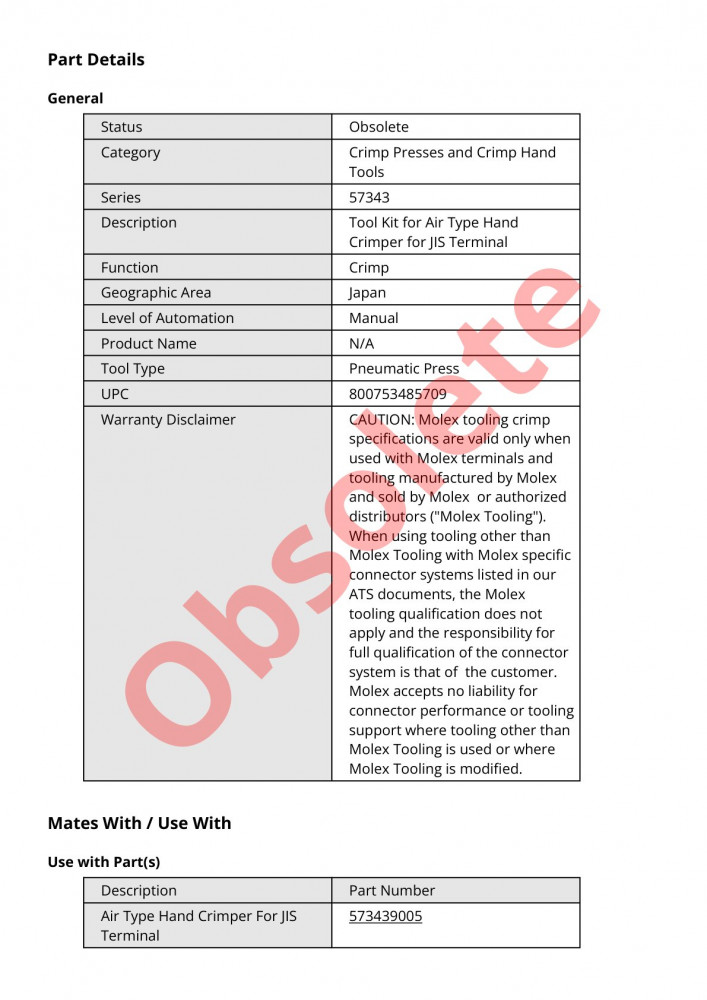Tooling documentation page 2