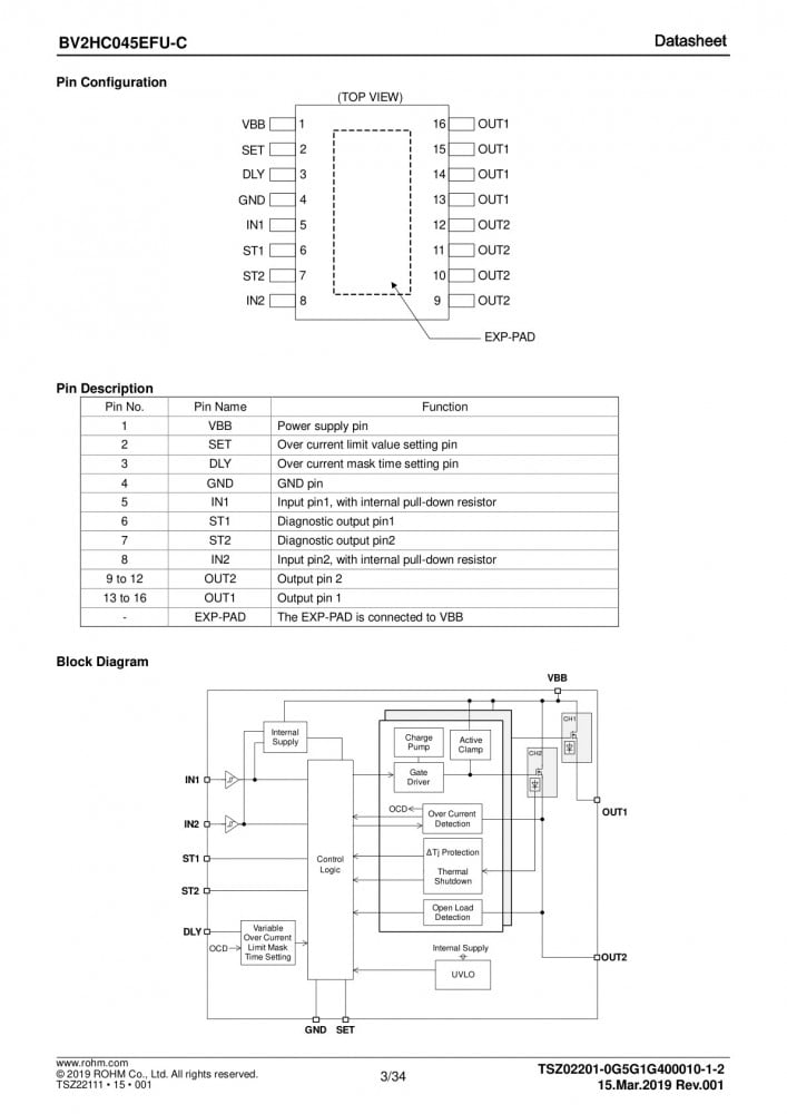 BV2HC045EFU-CE2 datasheet page 3