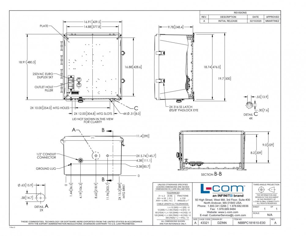NBBPC181610-E00 technical drawing document preview