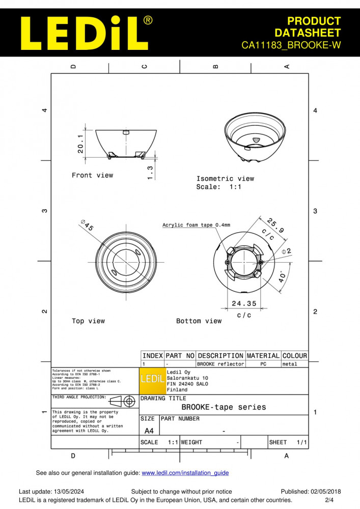 BROOKE-W product document image, page 2