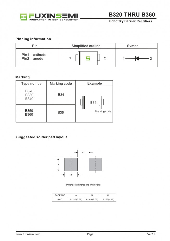 B340-13 datasheet page 3