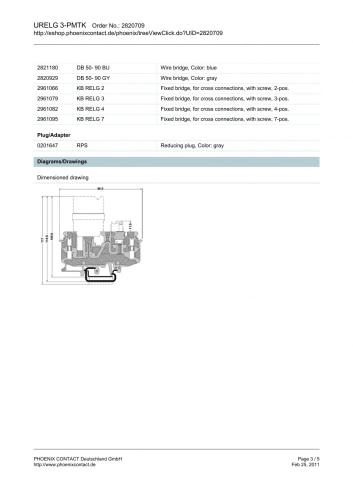 Phoenix Contact 2820709 technical document page 3