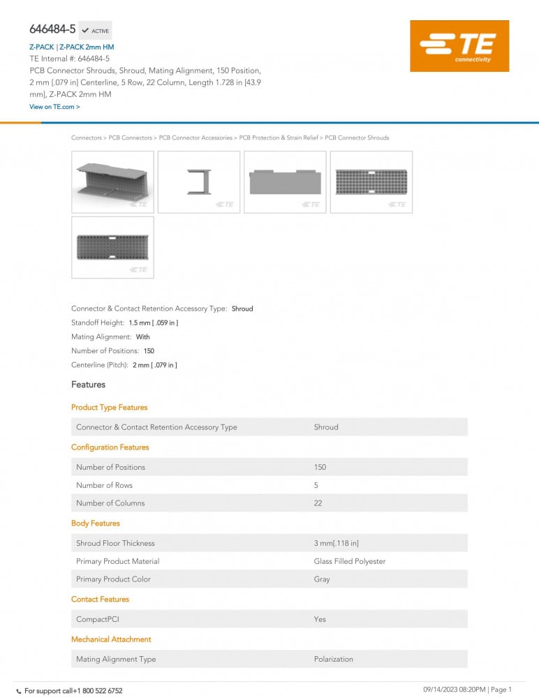 646484-5 technical document page 1