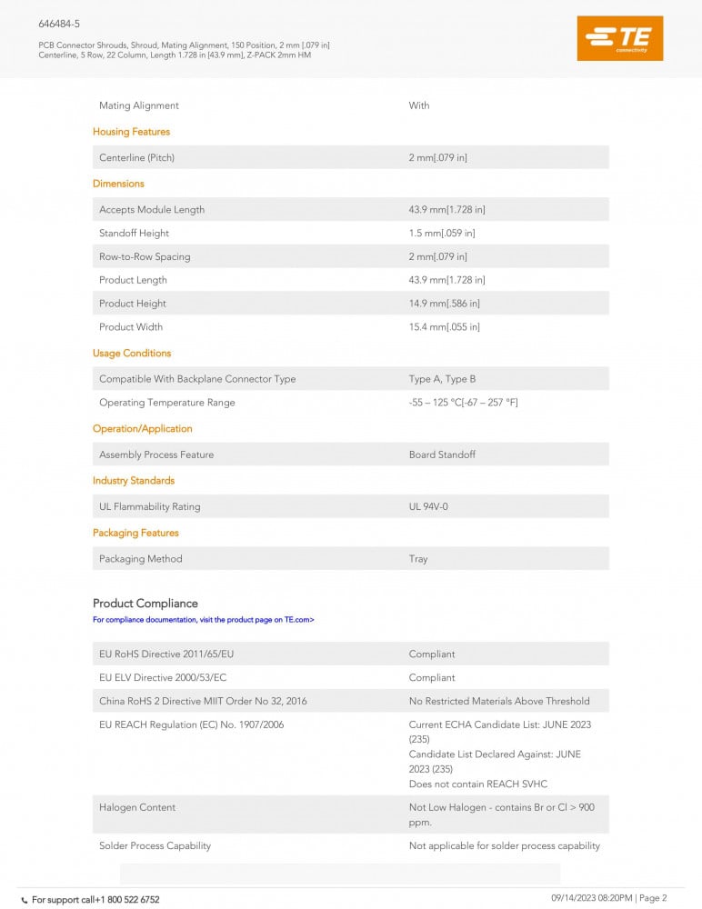646484-5 technical document page 2