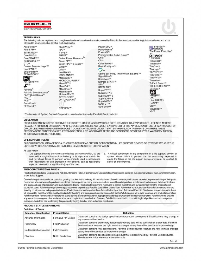 ISL9V5036S3 datasheet page 8