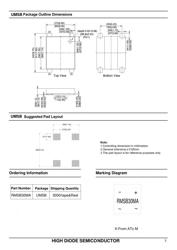 RMSB30MA datasheet page 3