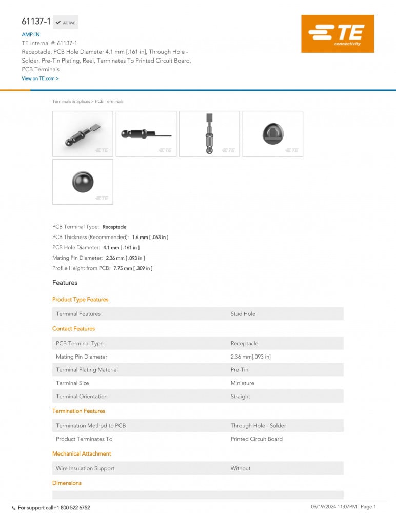 61137-1 technical document page 1