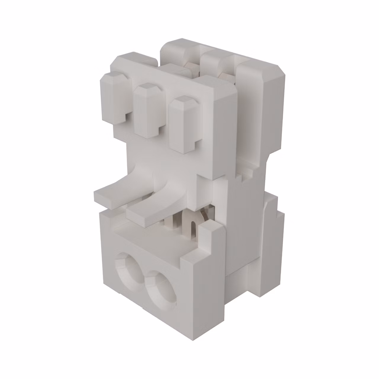 Appli-Mate RAST 2.5 IDT Housing, 2.50mm Pitch, Female, 2 Circuits, Beaded Terminal, All Position Keys, Open Endwalls for sale