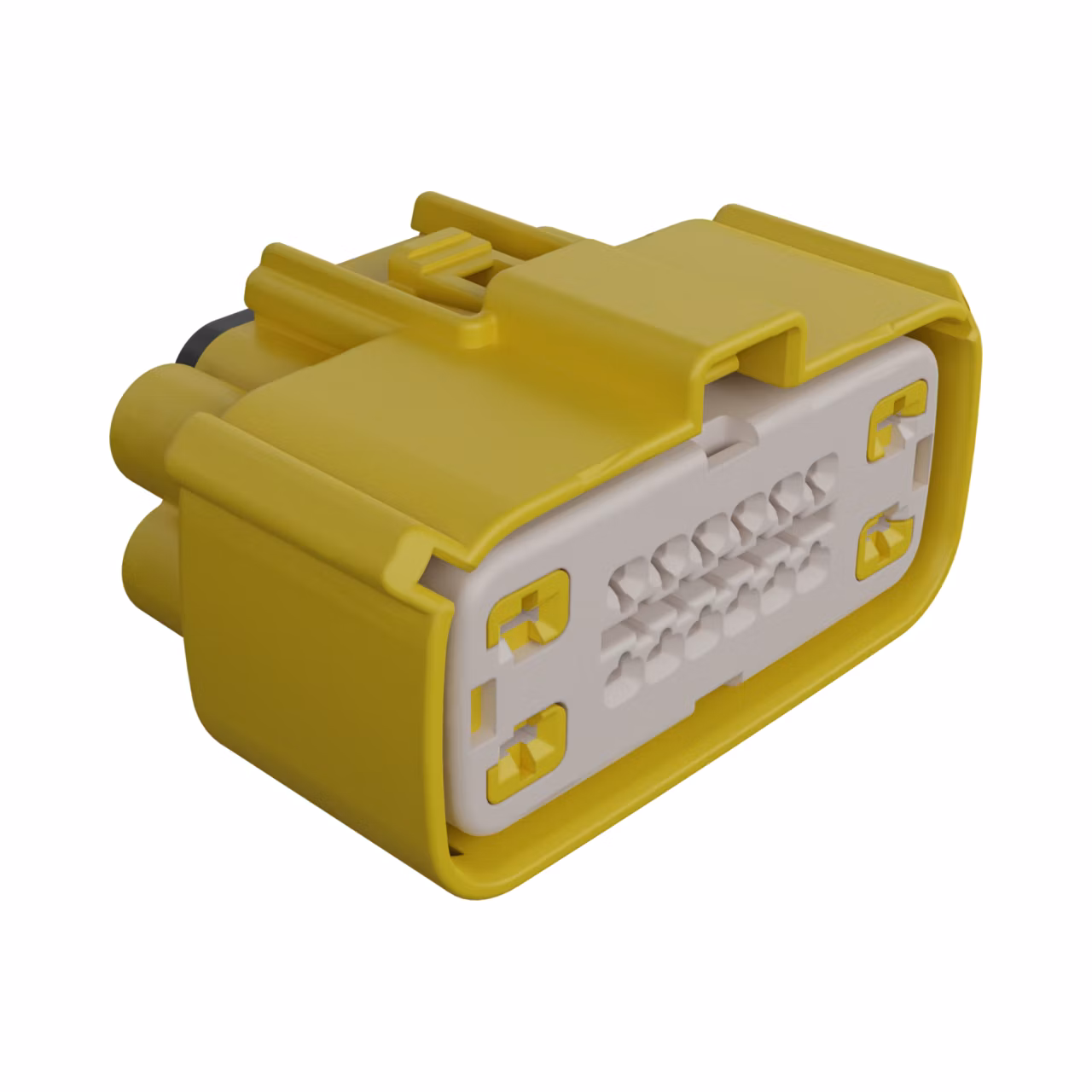 MX150 Hybrid Mat-Sealed Female Connector Assembly, Dual Row, 16 Circuits, Keying Option A, Yellow for sale