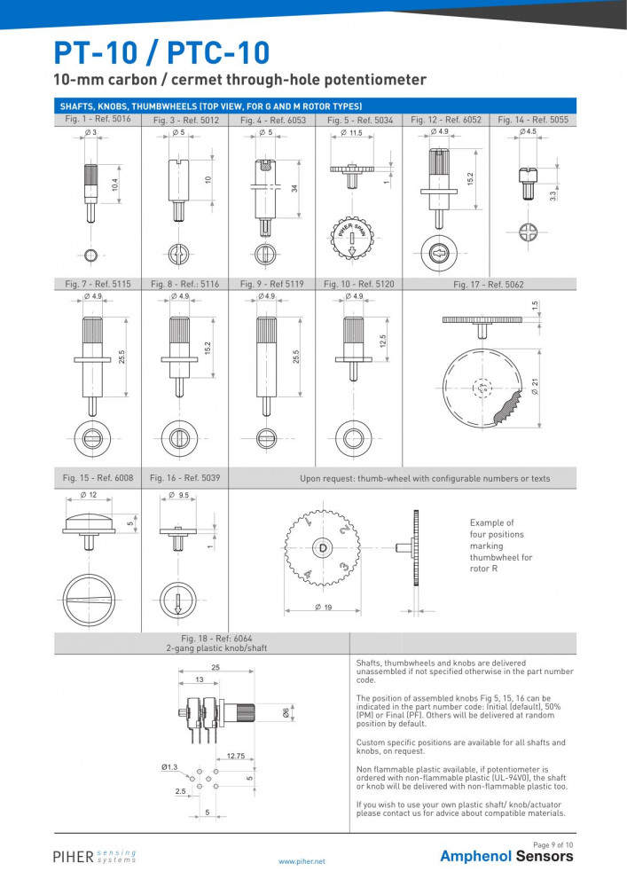 PT-10 product documentation page 9