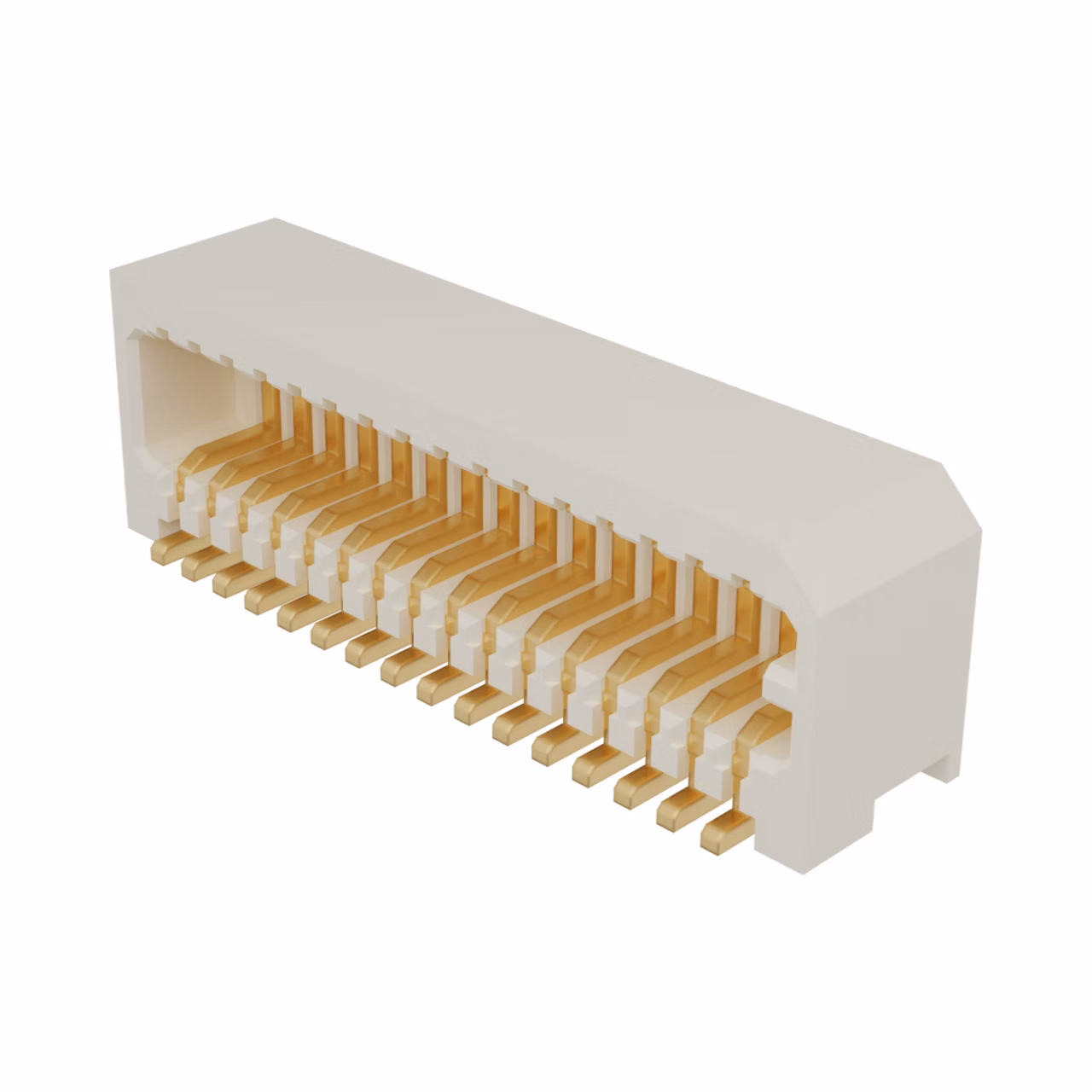 SlimStack Board-to-Board Connector, 0.80mm Pitch, Plug,5.65mm Mated Height, 32 Circuits, Right-Angle, without Boss, Gold Plating for sale