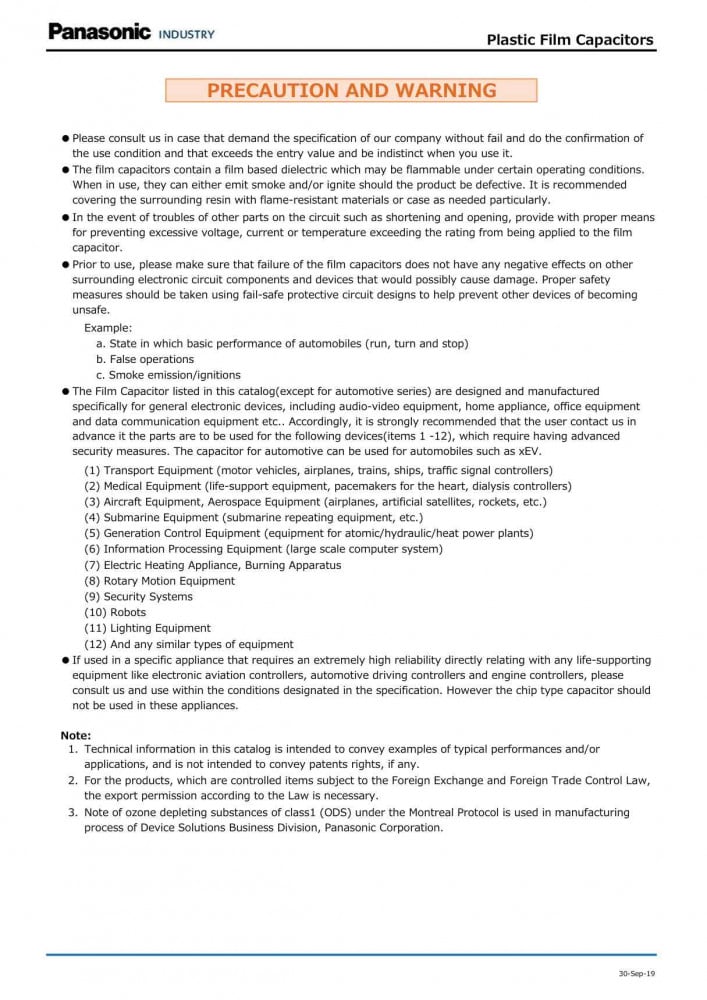 PANASONIC ECHU(X) datasheet page 4