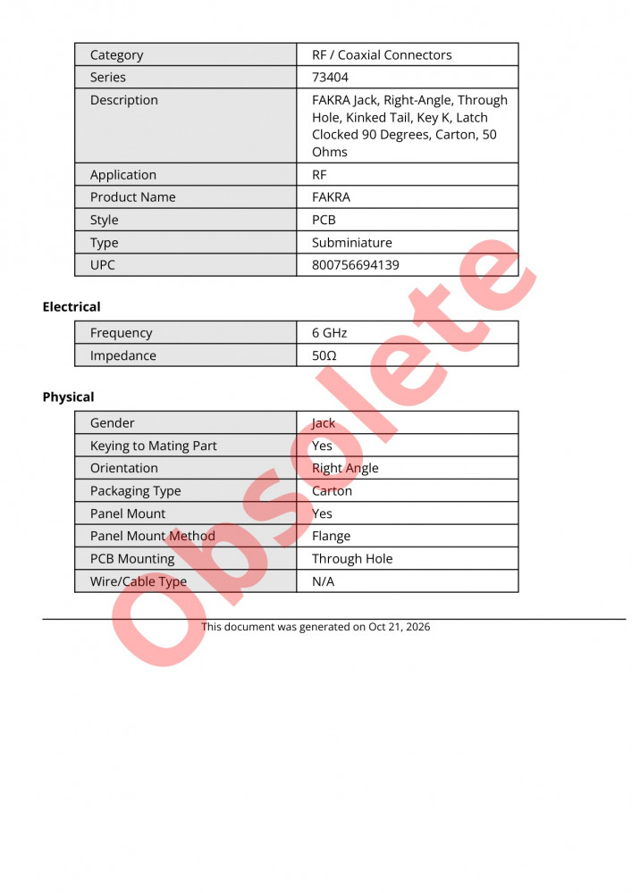 Product document image 2 for MOLEX 734042349