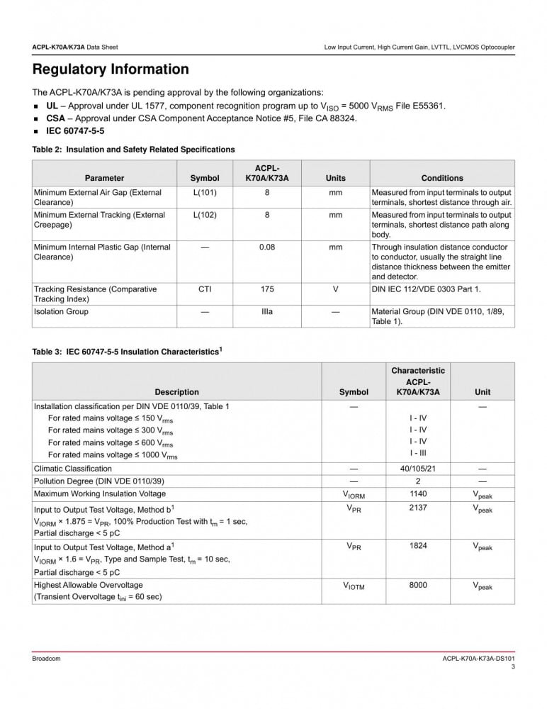 ACPL-K70A-560E datasheet page 3
