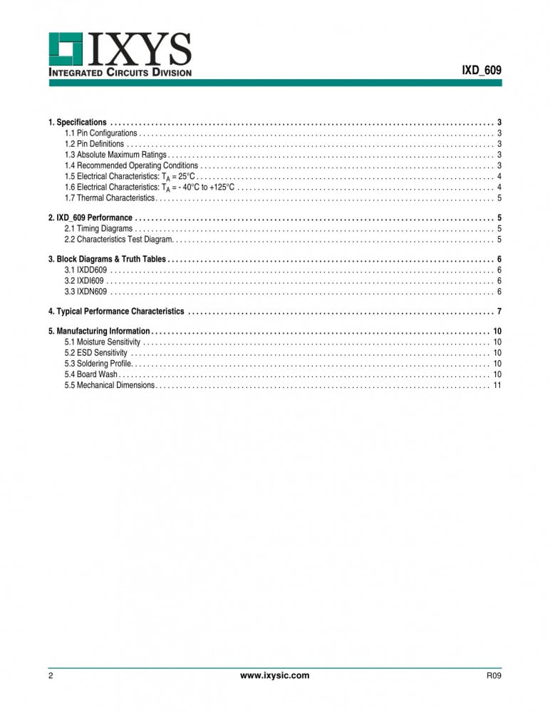 IXDN609SIATR datasheet page 2