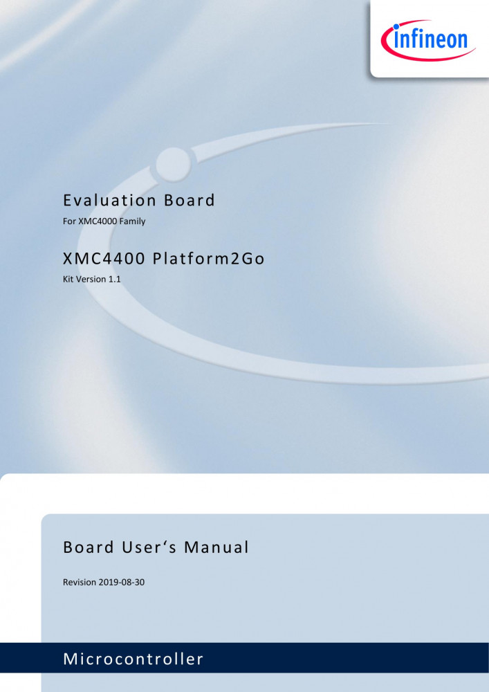 XMC4400 Platform2Go manual page 1