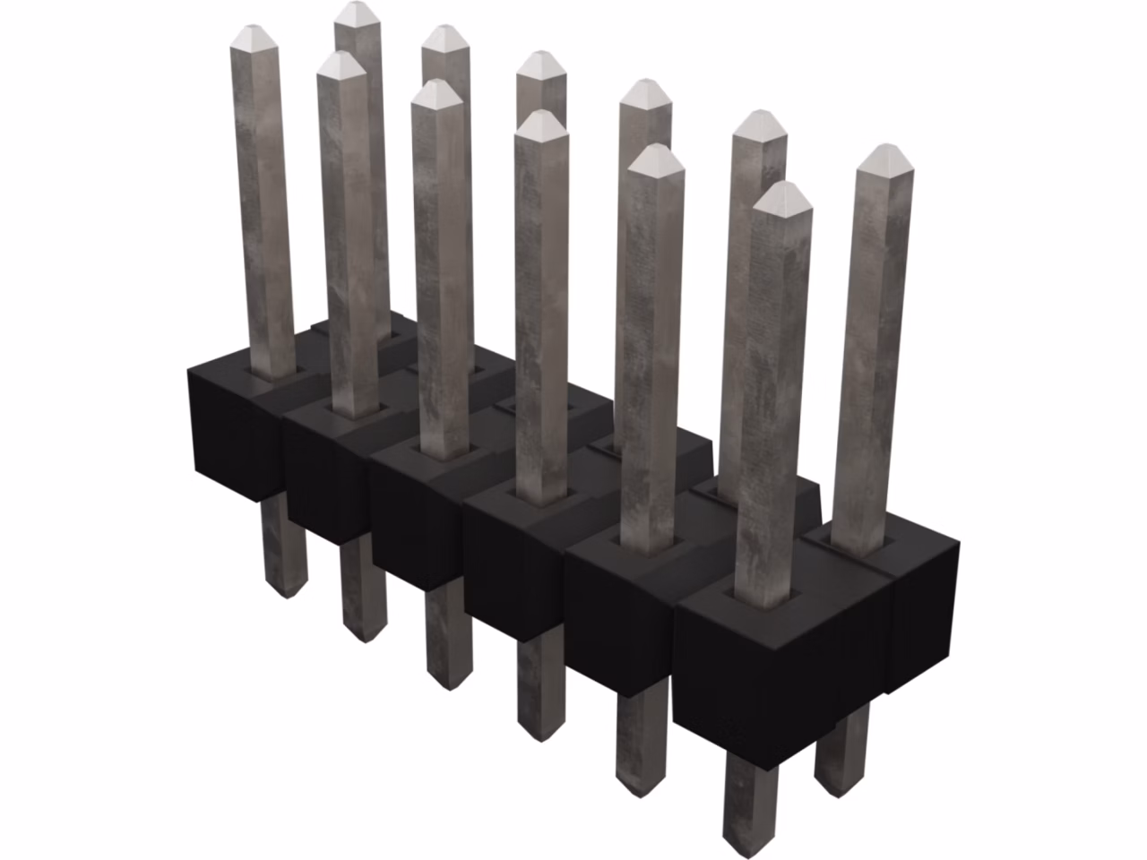 C-Grid Header, 2.54mm Pitch, Through Hole, Dual Row, Vertical, 12 Circuits, 2.54µm Tin (Sn) Plating, Tray Packaging, Lead-Free for sale