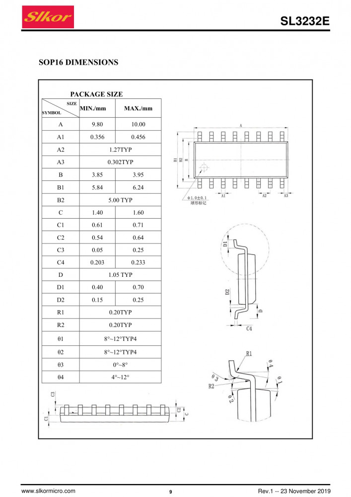 SL3232EESE datasheet page 9
