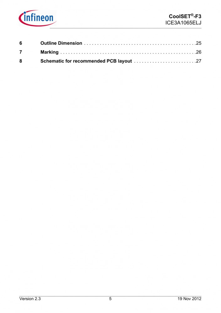 ICE3A1065ELJ datasheet page 5