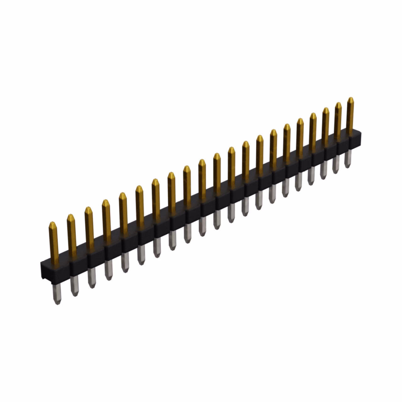 2.00mm Pitch Milli-Grid Header, Vertical, Through Hole, Breakaway, 21 Circuits, 0.50µm Gold (Au) Plating, Mating Pin Length 4.00mm, Tail Length 2.70mm, Lead-Free for sale