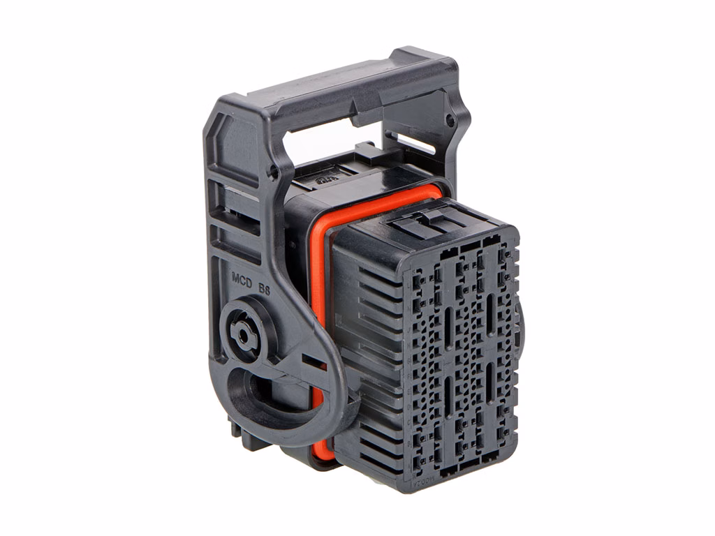 .635mm, 1.50mm, Power CMX Connector, 55 Circuits, Right Wire Output, Brown Coding