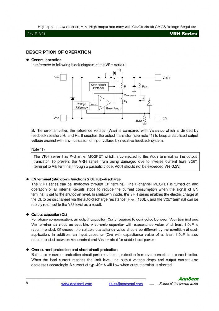 VRH series datasheet page 9
