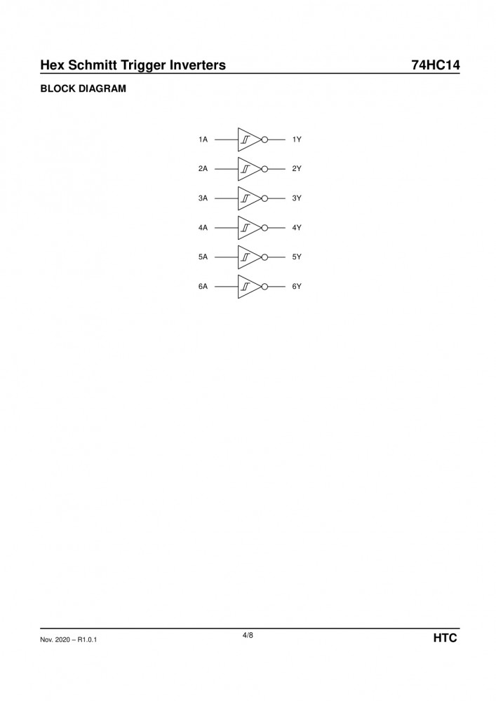 74HC14N datasheet page 4