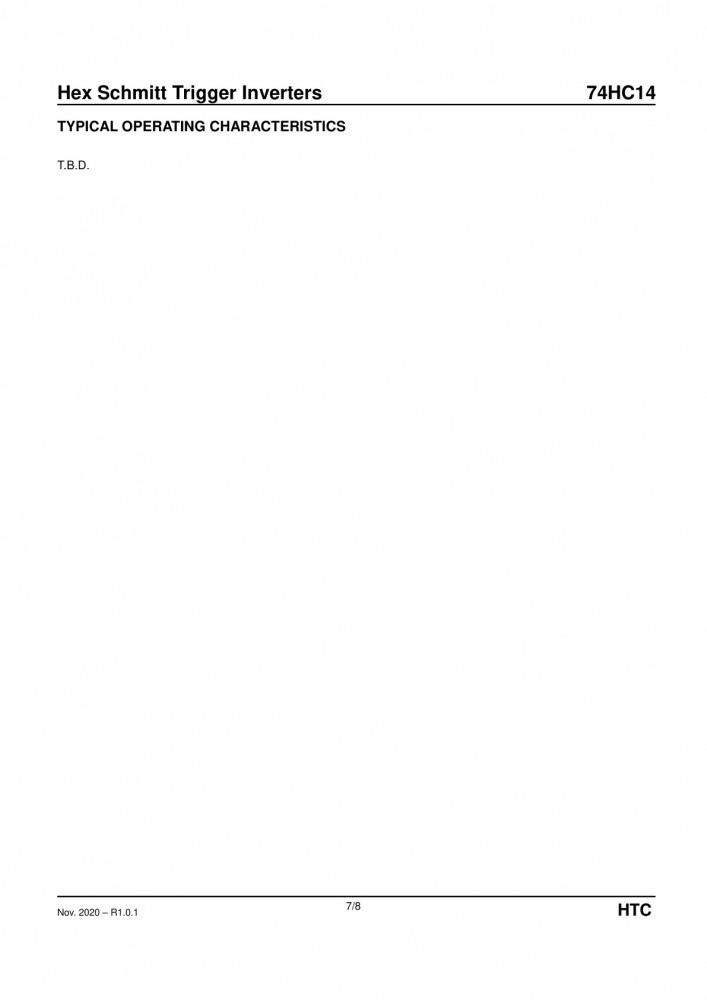 74HC14N datasheet page 7