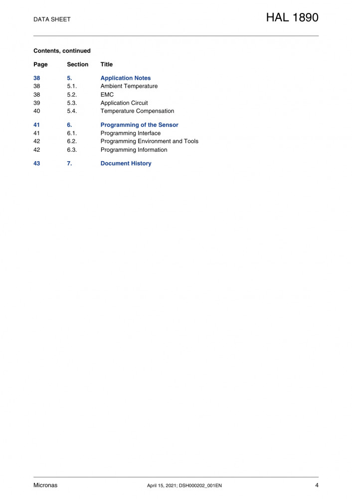 HAL 1890 technical document page 4