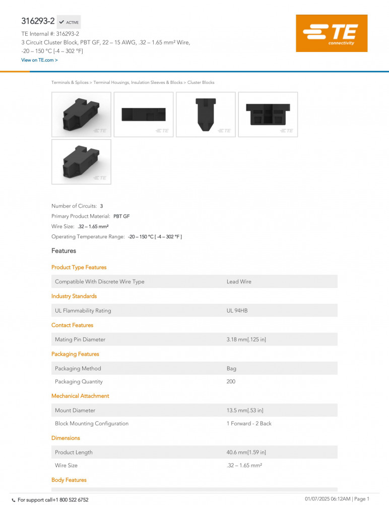 316293-2 technical document page 1