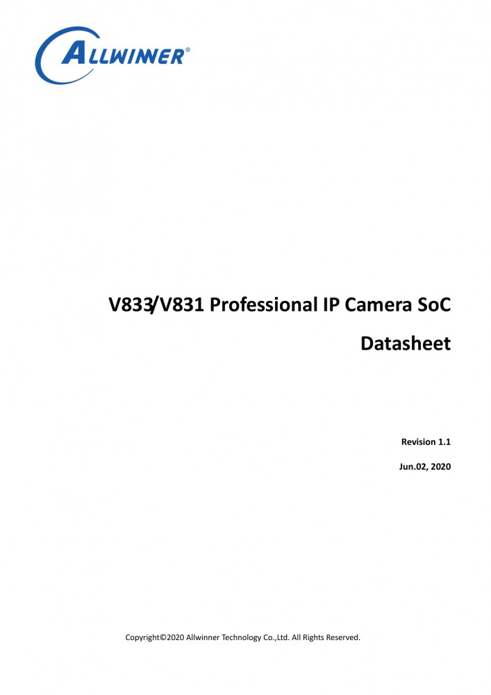 V831 datasheet page 1