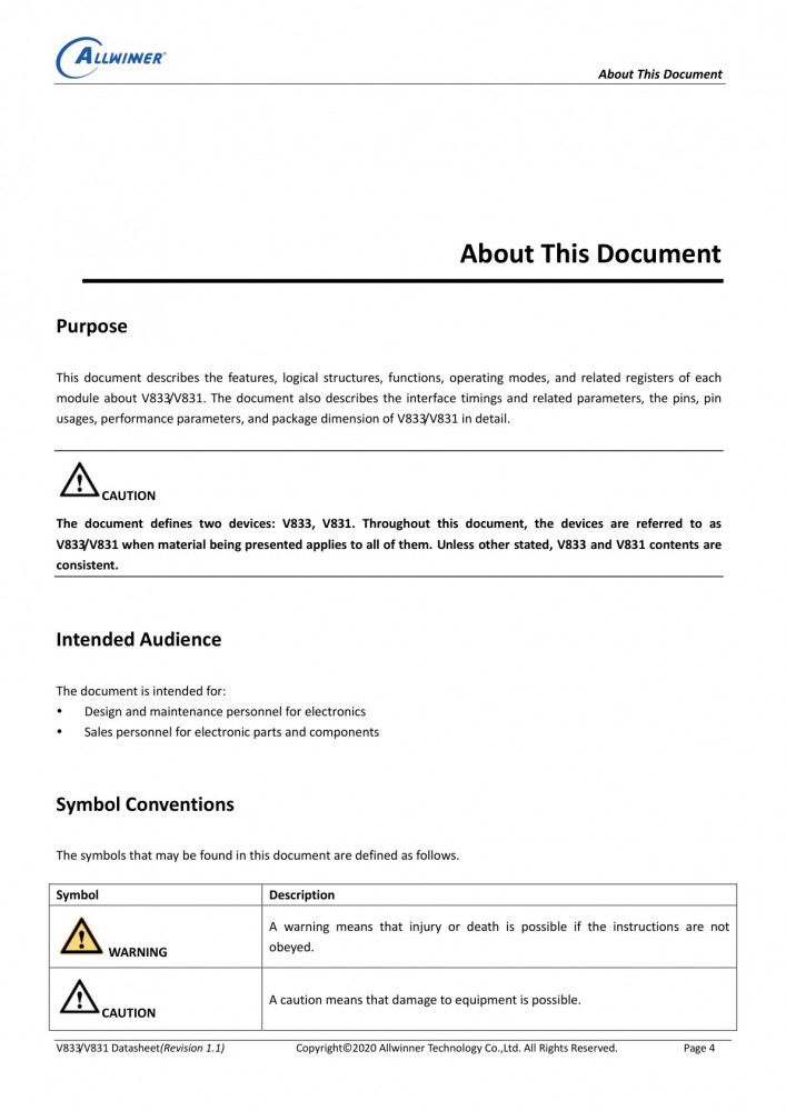 V831 datasheet page 4