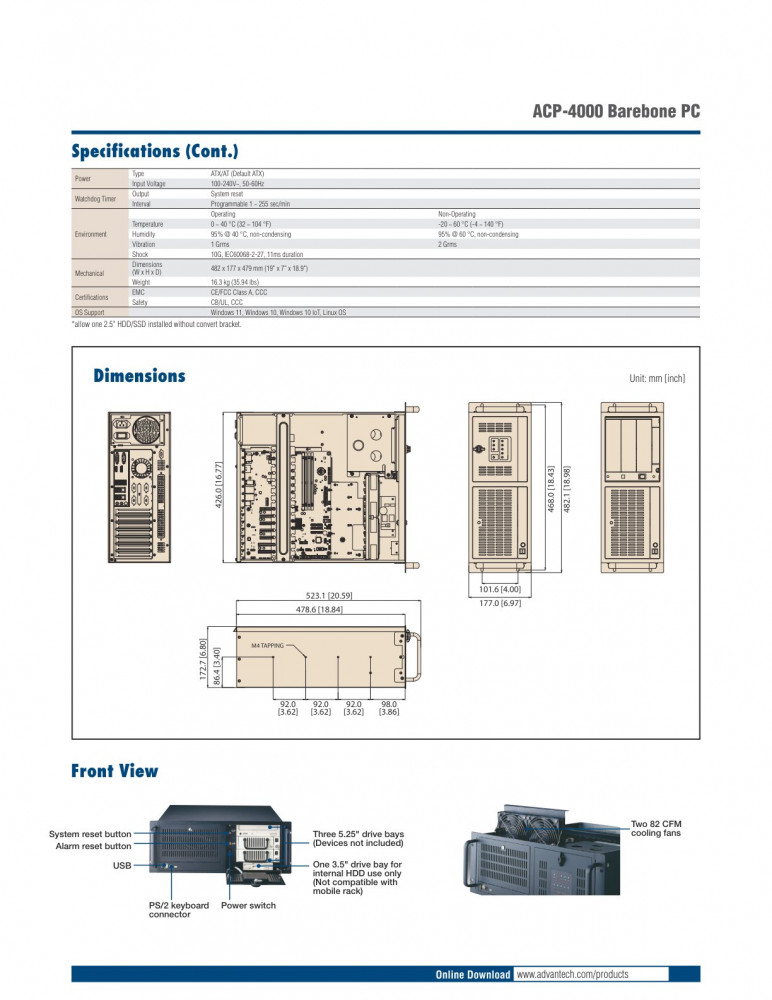 ACP-4000 technical document page 2