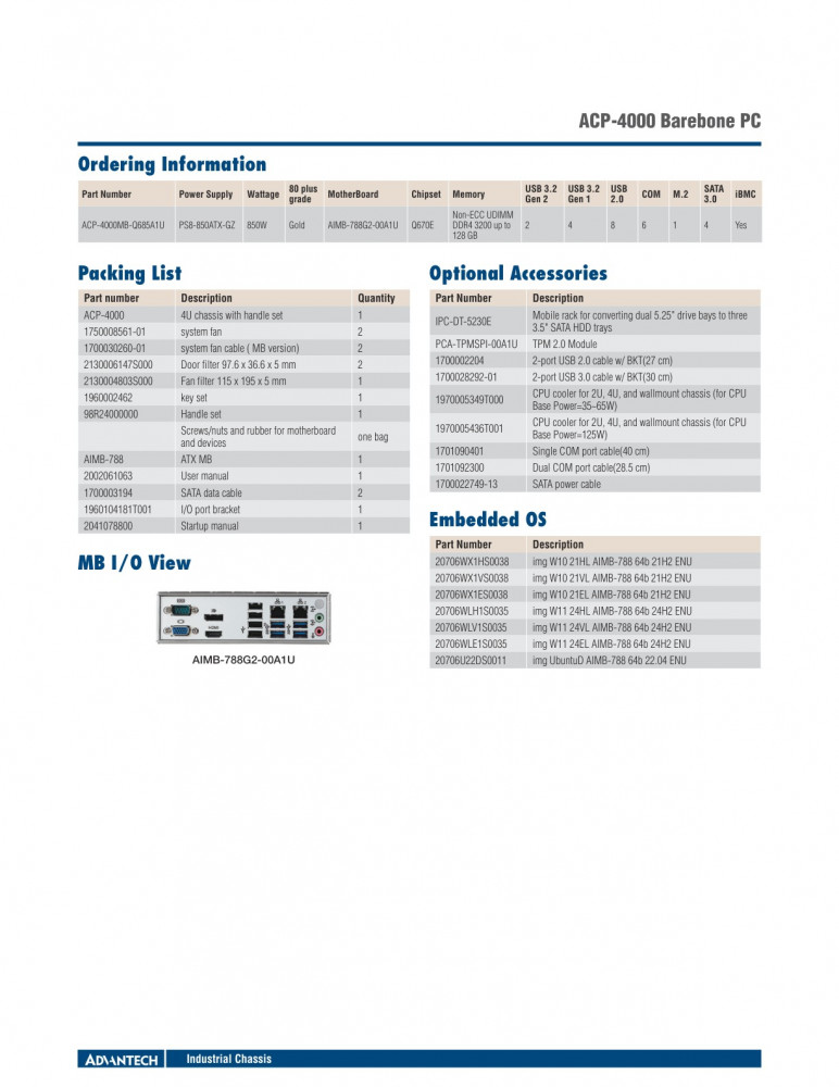 ACP-4000 technical document page 3