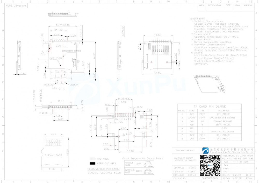 TF-115Y-ACP9 technical drawing page 1