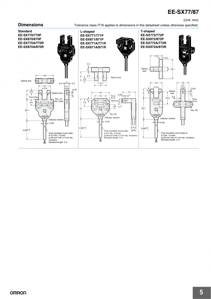 OMRON EE-SX772A datasheet page 5